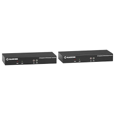 Black Box KVM Extender over Fiber Bundle - 4K30, Single-Head, DisplayPort, USB 2.0 Hub, Serial, Audio, Local Video