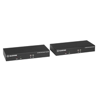 Black Box KVM Extender over Fiber Bundle - 4K, Single-Head, HDMI, USB 2.0, Serial, Audio, Local Video