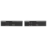 Black Box KVM Extender over CATx - 4K, Dual-Head, DisplayPort, USB 2.0, Serial, Audio, Local Video