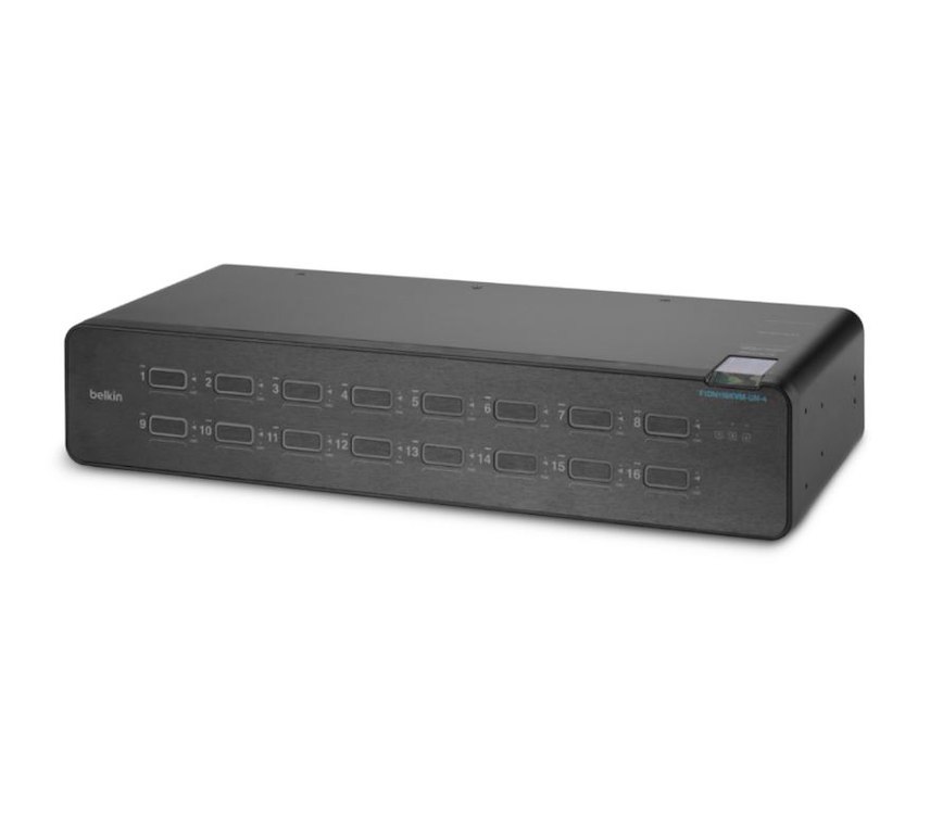 Belkin 16-Port Single Head DP/HDMI to DP/HDMI Video Secure Desktop KVM Switch PP4.0