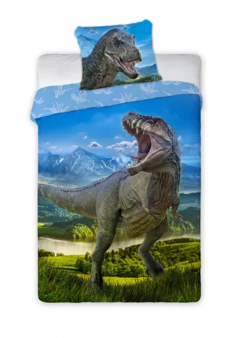 Posteljina za decu Dino T-Rex 160x200+70x80cm
