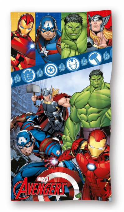 Dečiji Pamučni Peškir za plažu 70x140 cm Marvel Avengers