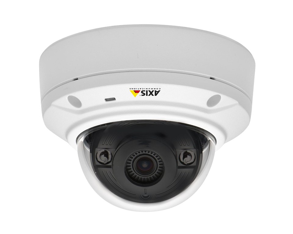 Axis 0535-001 Day and Night Outdoor-Ready Infrared Fixed Mini Dome Network Camera (White)