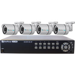 EverFocus 4-Ch HD 1TB HDD DVR Kit with Four HD Analog Outdoor IR Bullet Cameras