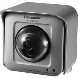 Panasonic WV-SW174W HD Outdoor Pan-Tilt Wireless Network Camera with 1.95mm Fixed Lens (Silver)