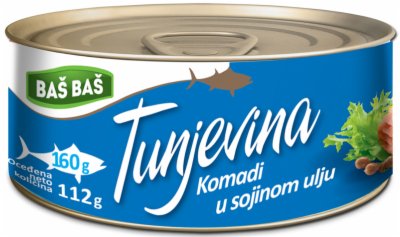 TUNA KOMADI U SOJINOM ULJU BAS BAS 160G
TUNA KOMADI U SOJINOM ULJU BAS BAS 160G