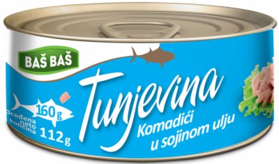 TUNA KOMADICI U SOJINOM ULJU BAS BAS 160G
TUNA KOMADICI U SOJINOM ULJU BAS BAS 160G