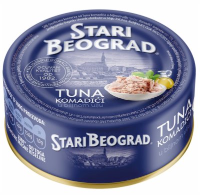 TUNA KOMADICI U BILJNOM ULJU STARI BEOGRAD 150G
TUNA KOMADICI U BILJNOM ULJU STARI BEOGRAD 150G