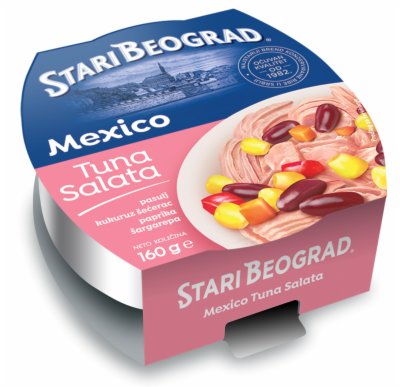 TUNA SALATA MEXICO STARI BEOGRAD 160G
TUNA SALATA MEXICO STARI BEOGRAD 160G