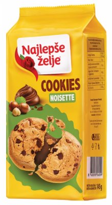 KEKS COOKIES NOISETTE NAJLEPSE ZELJE 145G
KEKS COOKIES NOISETTE NAJLEPSE ZELJE 145G