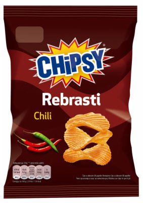 ČIPS REBRASTI CHILI CHIPSY 60G
ČIPS REBRASTI CHILI CHIPSY 60G