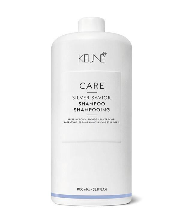 Keune Care Silver Savior Shampoo 1L – šampon za neutralisanje žutog tona na plavoj kosi