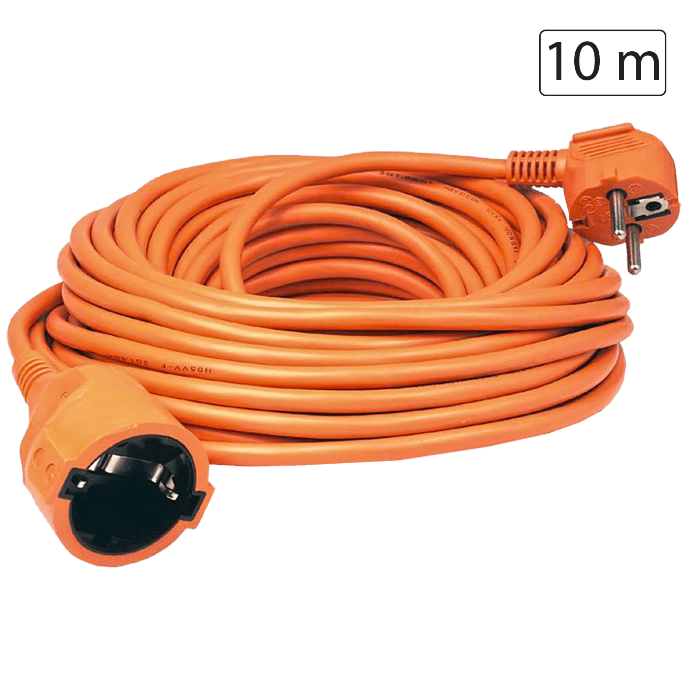 home Produžni strujni kabel 1 utičnica, 10m, H05VV-F 3G 1,5mm² – NV 2-10/OR/1.5