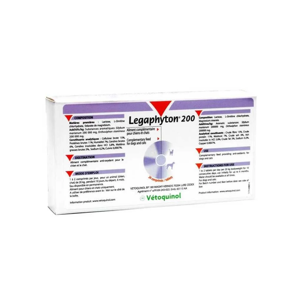 Vetoquinol LegaPhyton za zaštitu jetre pasa i mačaka 24 tablete (200mg)