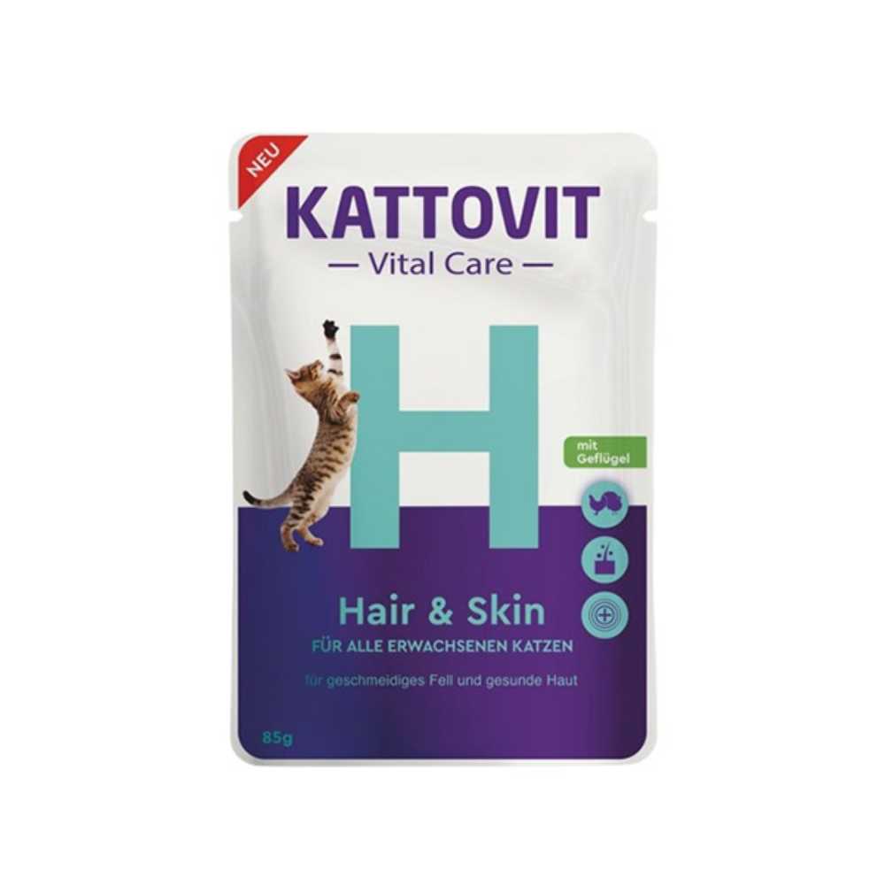 Kattovit Vital Care sos za mačke - Hair&Skin živina 85g