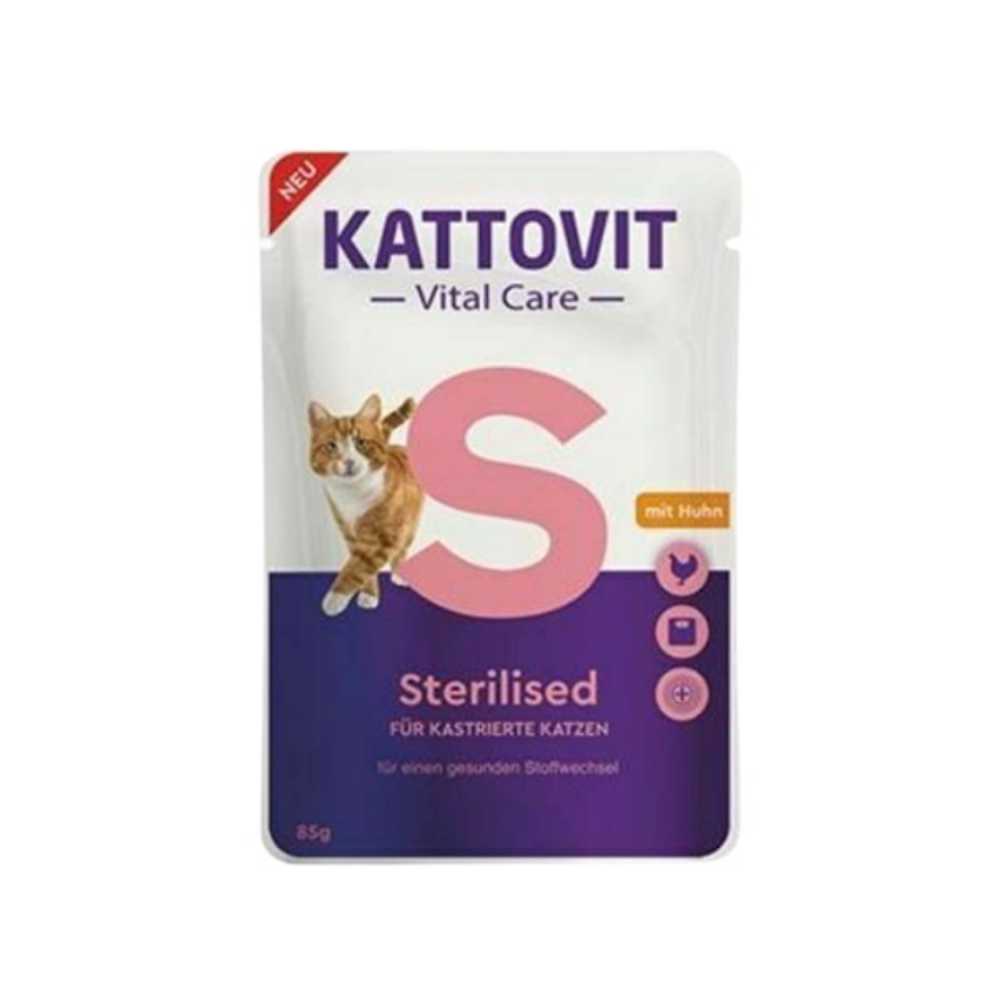 Kattovit Vital Care sos za mačke - Sterilised piletina 85g