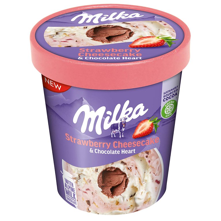 Sladoled milka strawberry cheescake 480ml
