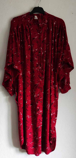 Vintage haljina-kosulja-mantil na kopcanje L/LX