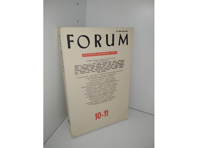 + Casopis Forum 10-11: oktobar-novembar 1979