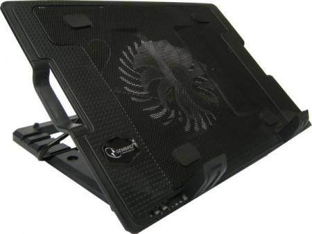 Gembird hladnjak za laptop, 15-17 180mm Fan-CONTROL, 2xUSB, 365x265mm, Ergo Stand