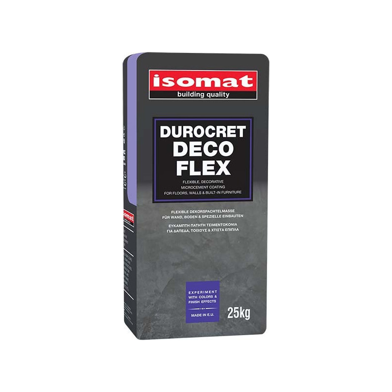 Isomat DUROCRET-DECO FLEX Fleksibilni MIKROCEMENTNI cementni malter za završnu obradu površina na zidovima i podovima