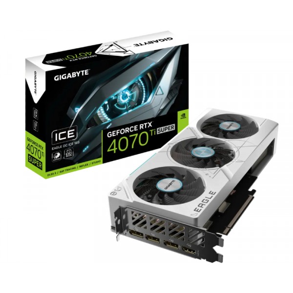 Gigabyte nVidia GeForce RTX 4070 Ti SUPER EAGLE OC ICE 16GB GV-N407TSEAGLEOCICE-16GD grafička karta