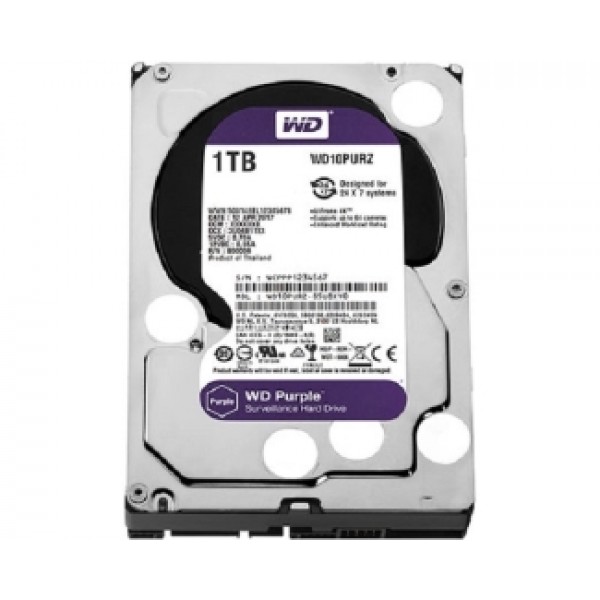 Western Digital WD 1TB 3.5 inča SATA III 64MB IntelliPower WD10PURZ Purple hard disk hard disk