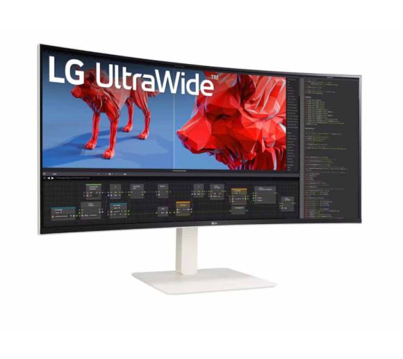 LG - Monitor LG 38WR85QC-W 38"/IPS,zakrivljen,21:9/3840x1600/144Hz/1ms GtG/HDMIx2,DP,USB,LAN/Gsync/bela