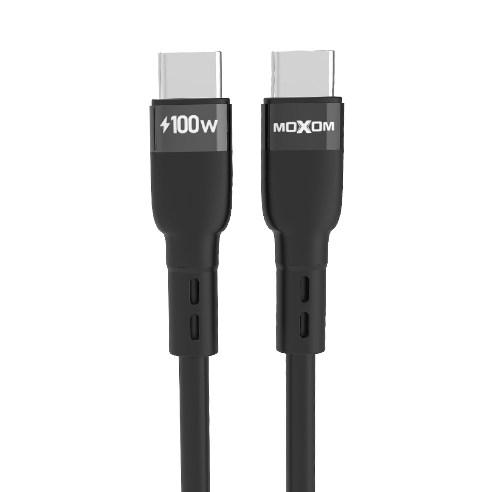 USB data kabal MOXOM MX-CB186 100W Type-C na Type-C beli