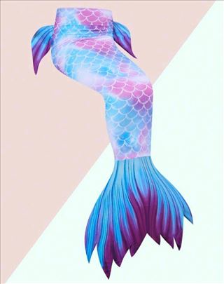 Sirena trodelni kupaći kostim-veličine na slici