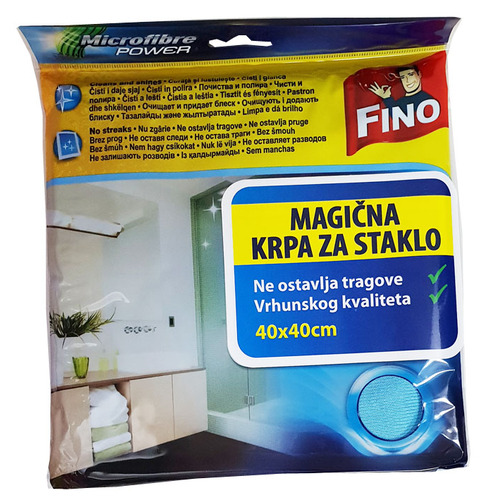 FINO krpa za staklo PLAVA 40×40