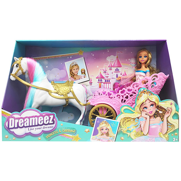 Dreameez Princess lutka s kočijom i konjem FU10119