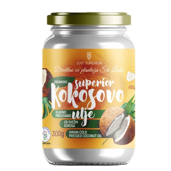 Kokosovo ulje organsko 300g Just Superior