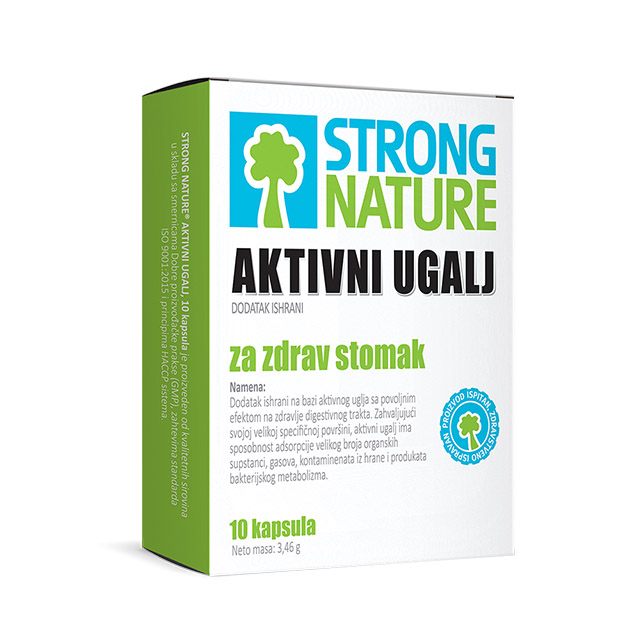 AKTIVNI UGALJ KAPSULE 250MG A10