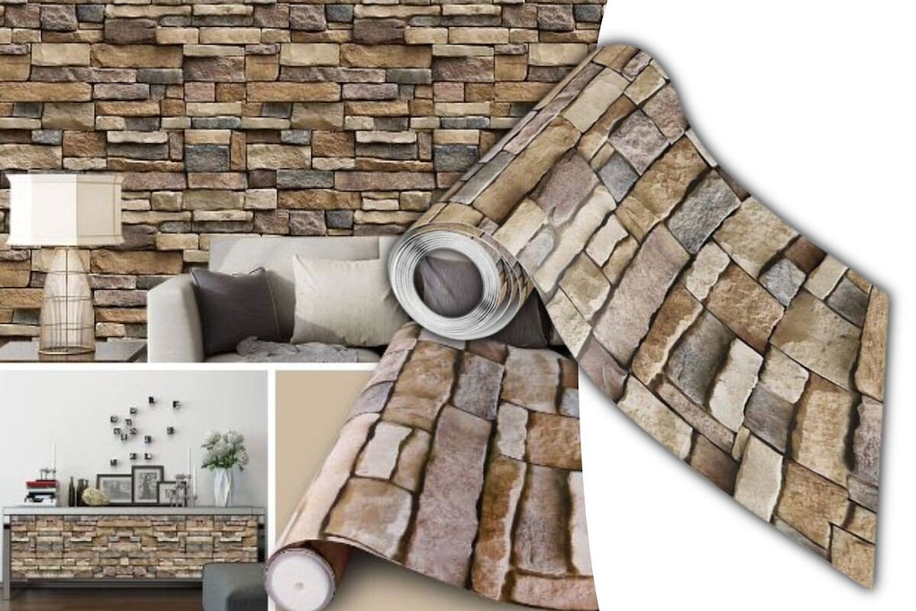 WallpaperStone dekorativne 3D pozadine (300cm x 35cm) Top ponuda