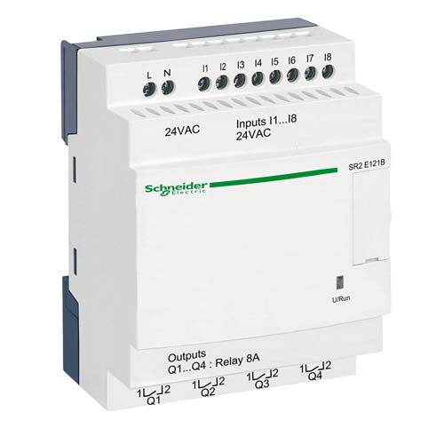 SE Compact smart relay Zelio Logic 12 I/O 24 V AC clock no display