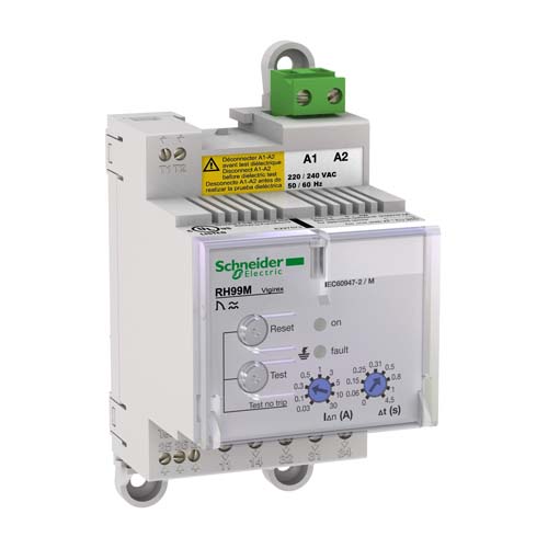 SE Residual current protection relay VigiPacT RH99M 30mA-30A 110/130VAC 50/60Hz DIN rail mounting