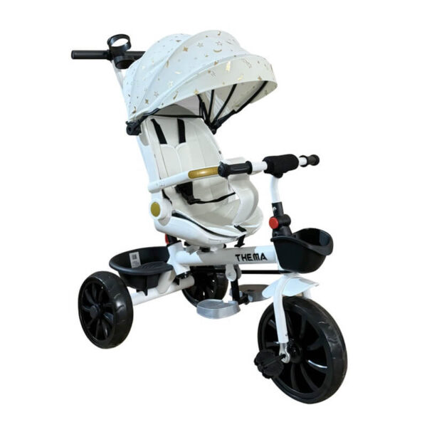 Tricikl za decu TS-588N sa preklopnim naslonom – beli, 10090