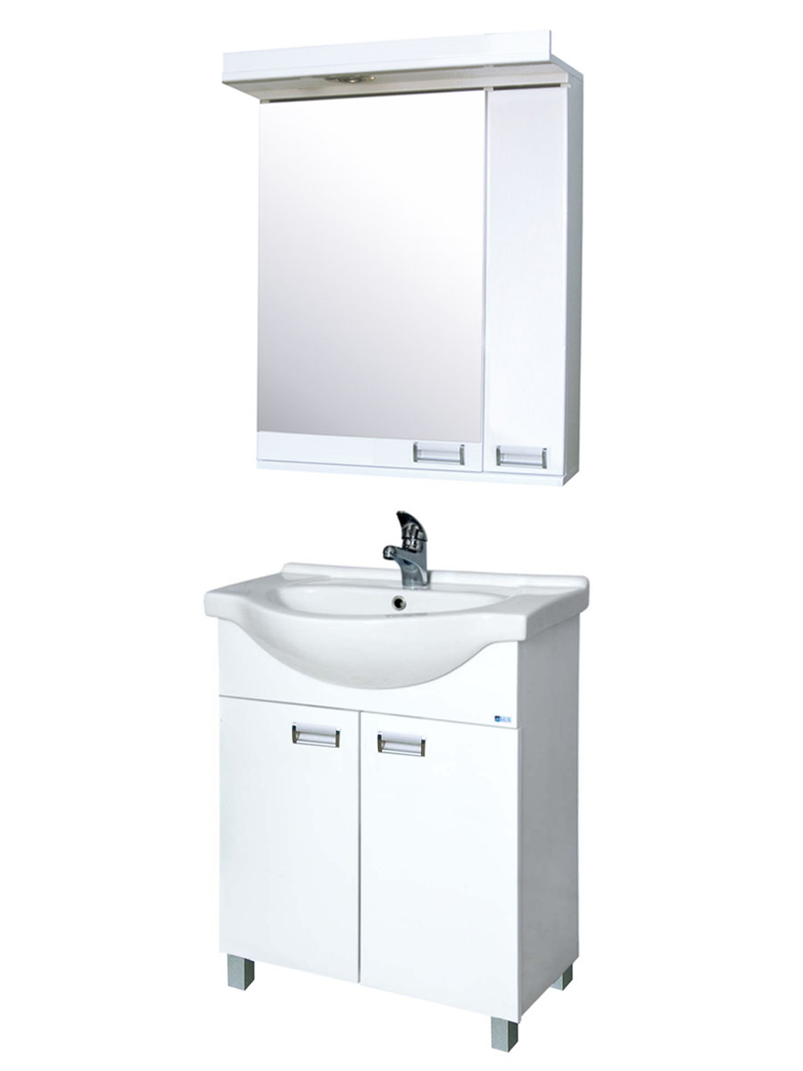 KOMPLET – Lavabo sa ormarićem 52cm + Ormarić sa ogledalom 50cm Lux Ket