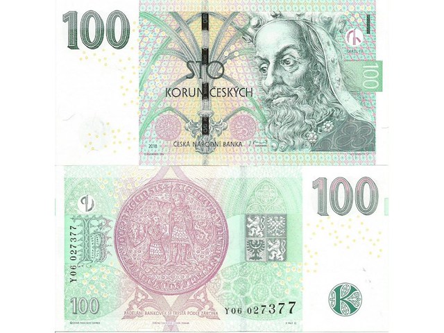 CZECH REPUBLIC Češka 100 Korun 2018. UNC