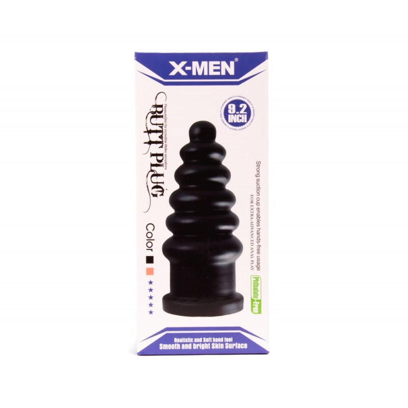 X-MEN 9.2 inch Butt Plug Black, XMEN000009 / 6947