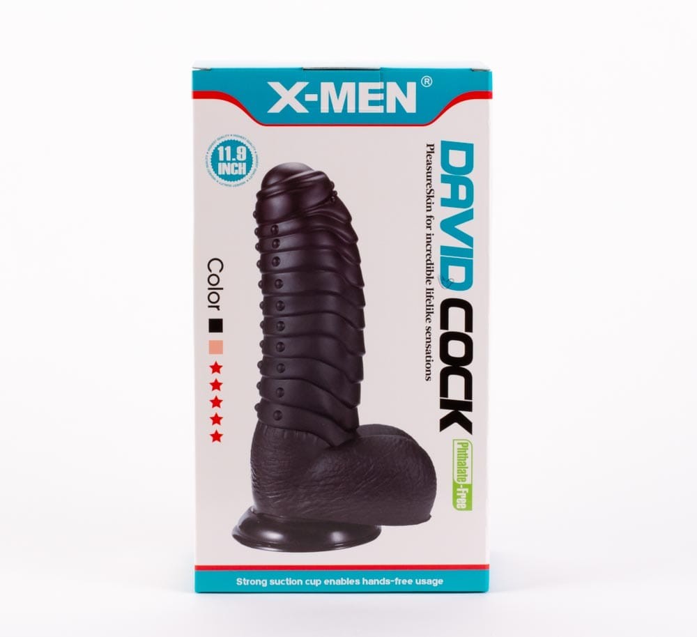 X-MEN David's 11.9" Cock Black, XMEN000258 / 0799