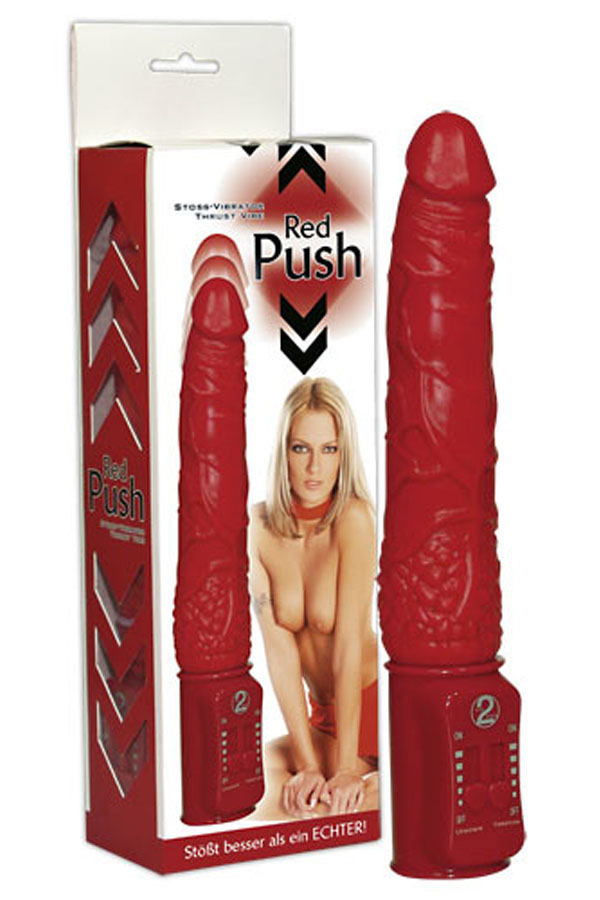 Red Push silikonski vibrator sa simulacijom pomeranja, ORION00236/ 5784