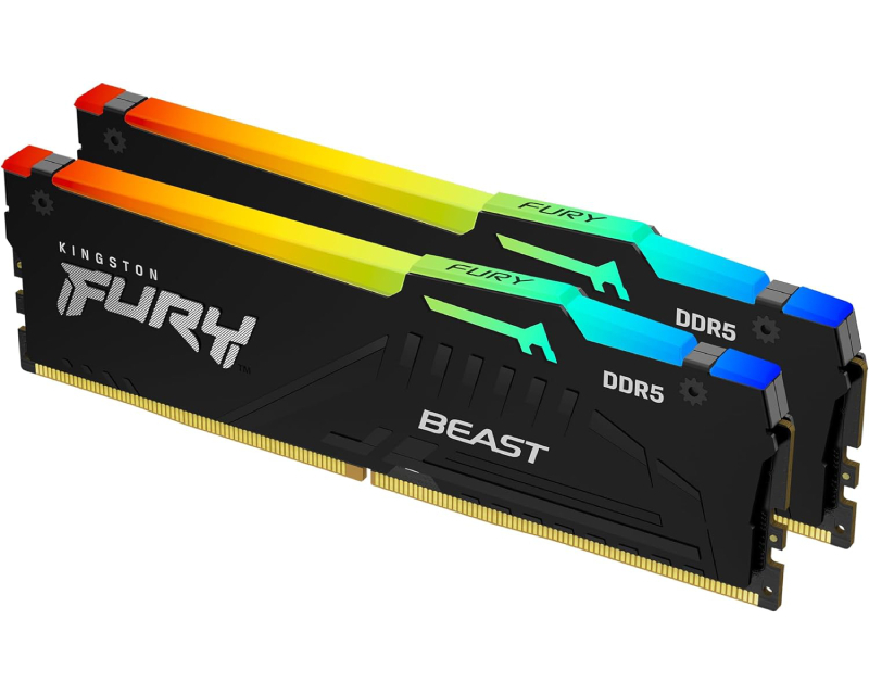 KINGSTON DIMM DDR5 32GB (2x16GB kit) 6800MT/s KF568C34BBEAK2-32 FURY Beast Black RGB EXPO