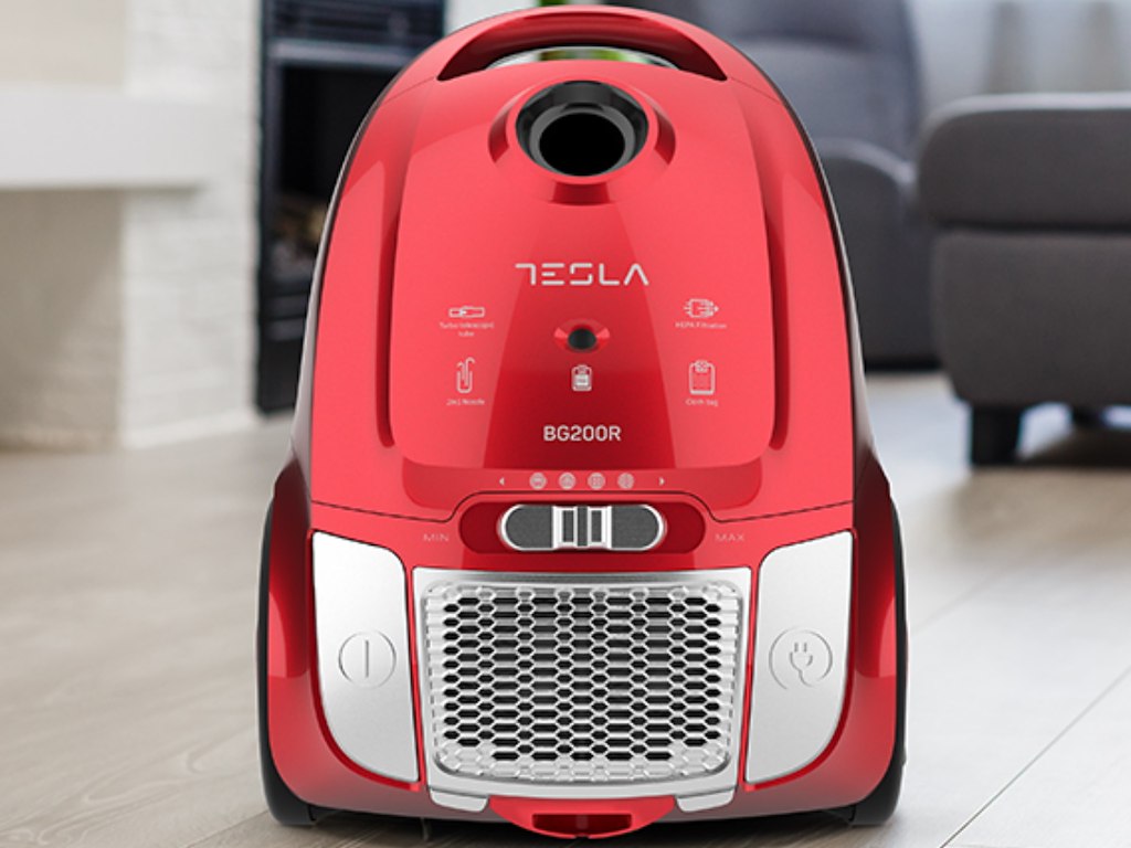 Usisivac TESLA BG200R/800W/sa kesom/2L/crvena