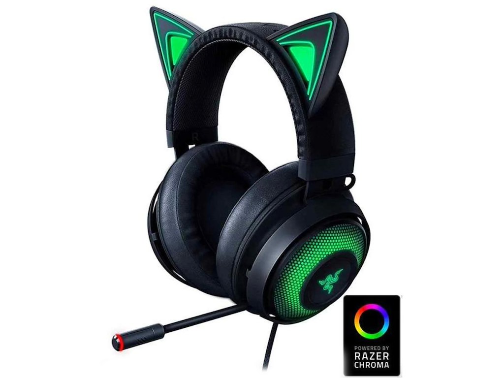 Razer Gaming slušalice Kraken Kitty Edition - Chroma Black