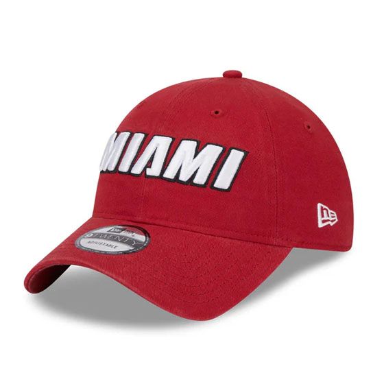 MIAMI HEAT NBA STATEMENT 9TWENTY ADJUSTABLE CAP 'RED'