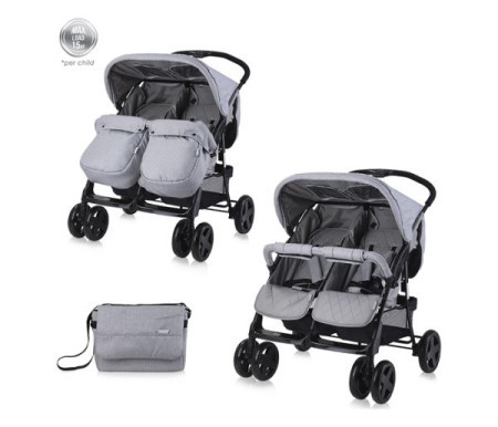 Lorelli kolica kolica za bebe twin grey cool grey (2023) + torba ( 10020072386 )