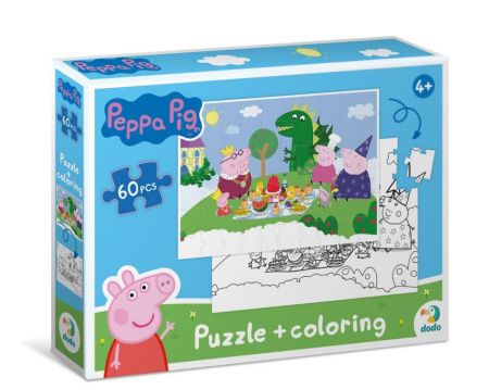 Dodo puzzle 2u1 peppa prase, piknik 60 kom ( A082425 )