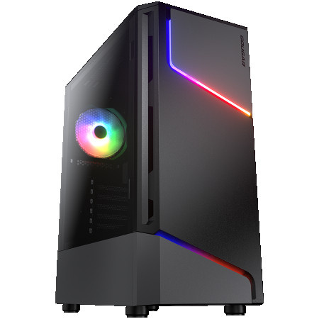 Cougar mx360 rgb pc case mid tower 1 x argb fan ( CGR-5CC6G-RGB )